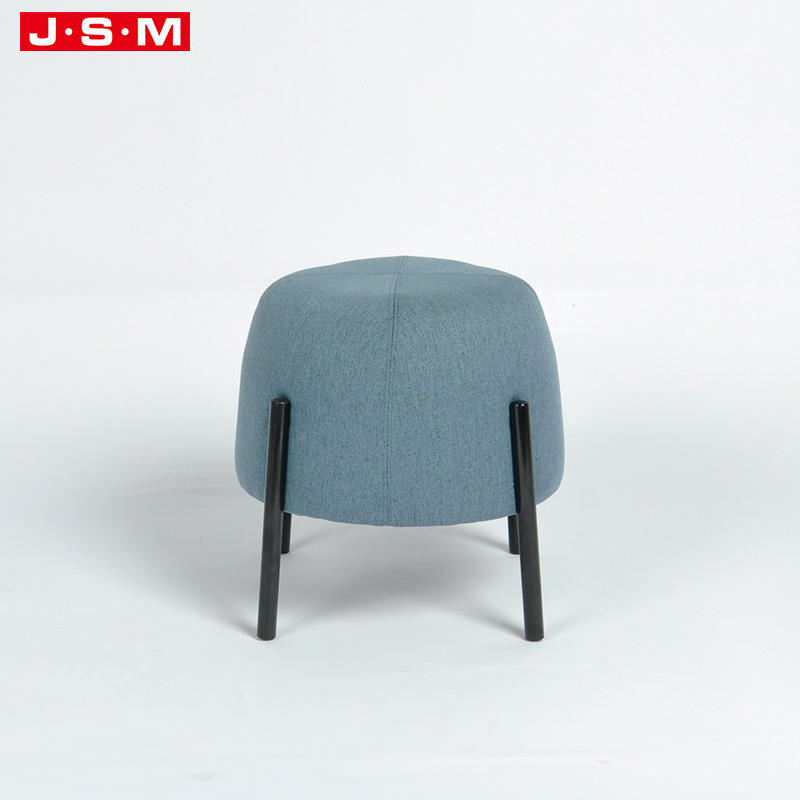 Modern Extra Large Round Poof Seat Circle Knitted Wood Frame Foam Metal ...